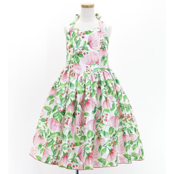 ハワイアンプリント シャンタン生地の日本製フラドレス　ケイキ　Jp49whrd15営業日前後の発送となります。お急ぎの方はemika本店または姉妹店EGL TOKYOで「お急ぎ発送サービス」をご利用ください。★emikaオリジナルデザイン★...