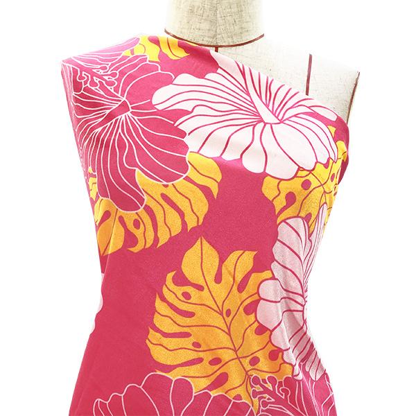 オリジナルプリントのストレッチベロア生地。縦横方向にストレッチのある、柔らかな起毛生地です。鮮やかな光沢感があり、高級感を演出してくれます。マーメイドスカートやドレスなどの、体にフィットしたデザインの衣装への使用もおすすめです。柄の大きさは...