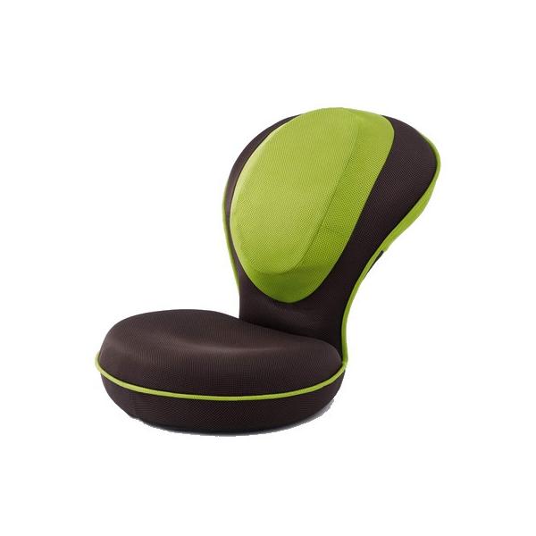 家具・インテリア:いす・ソファドリーム プロイデア 背筋がGUUUN 美姿勢座椅子 D-0070-2058-00 グリーン 爆買