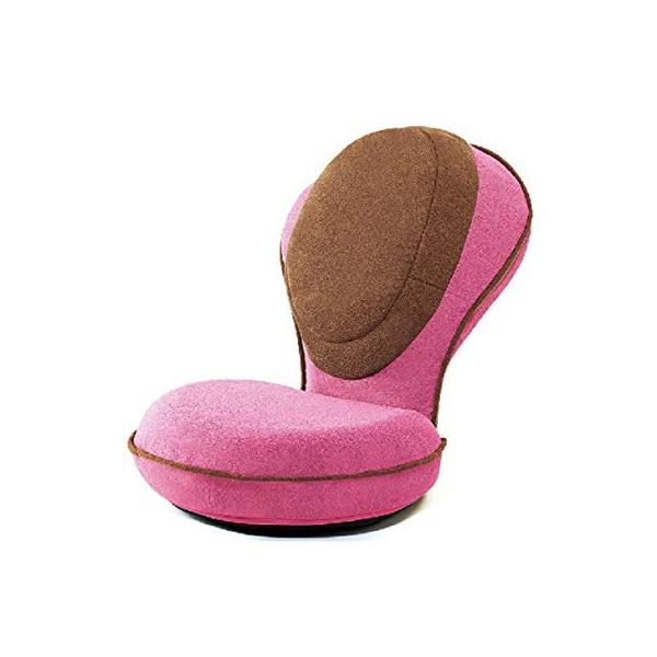 家具・インテリア:いす・ソファドリーム プロイデア 背筋がGUUUN 美姿勢座椅子リッチ D-0070-5180-01 ラズベリーピンク カバーが洗えるRICH 爆買