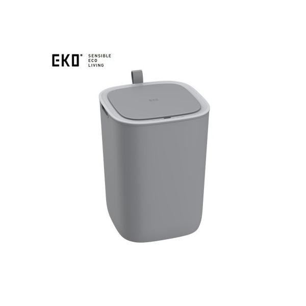 正規販売店 EKO ごみ箱 12L 自動開閉 MORANDI SMART SENSOR BIN モランディプラスチックセンサービン EK6288-12L-GR グレー■手をかざすと自動で蓋が開くアクティブセンサー付き。蓋は自動で5秒後に閉じ...
