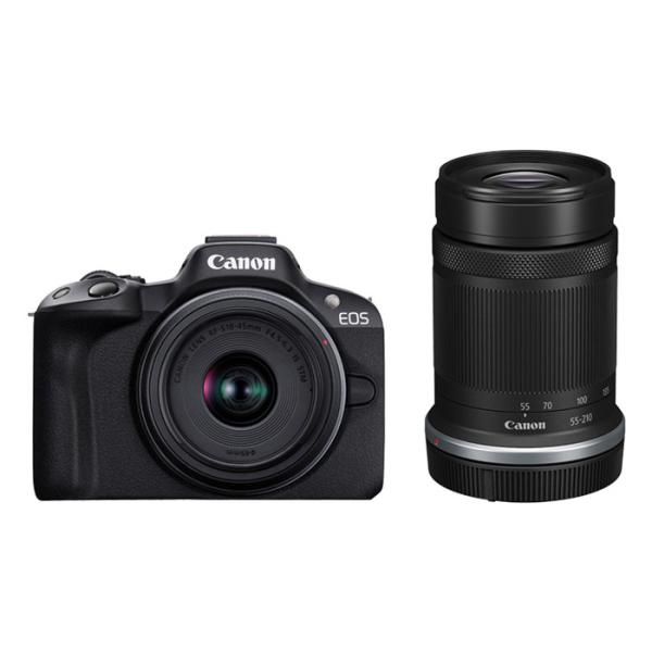 キヤノン カメラ EOS R50 ダブルズームキット ミラーレスカメラ EOSR50BK-WZK ブラック 爆買