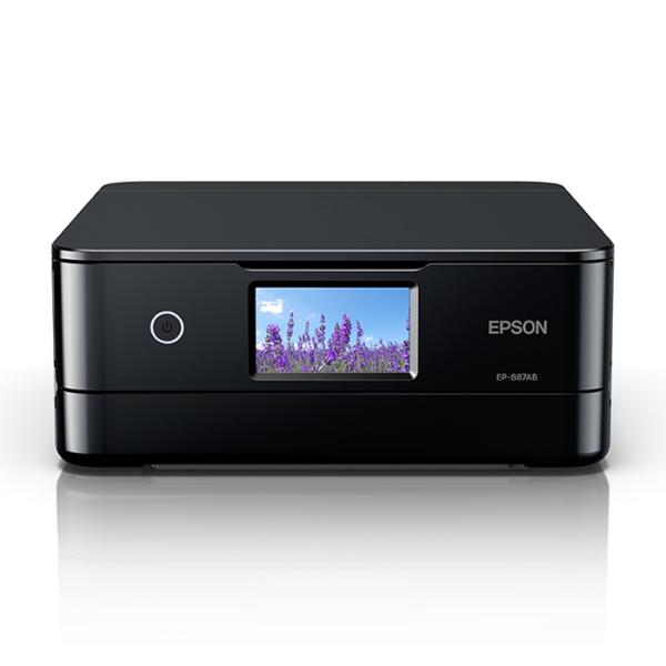 エプソン インクジェットプリンター カラリオ A4対応 EP-887 ブラック EP-887AB EPSON インクジェット複合機 カラリオプリンター 6色カラー プリント コピー スキャン スマホ対応 無線LAN 自動両面印刷