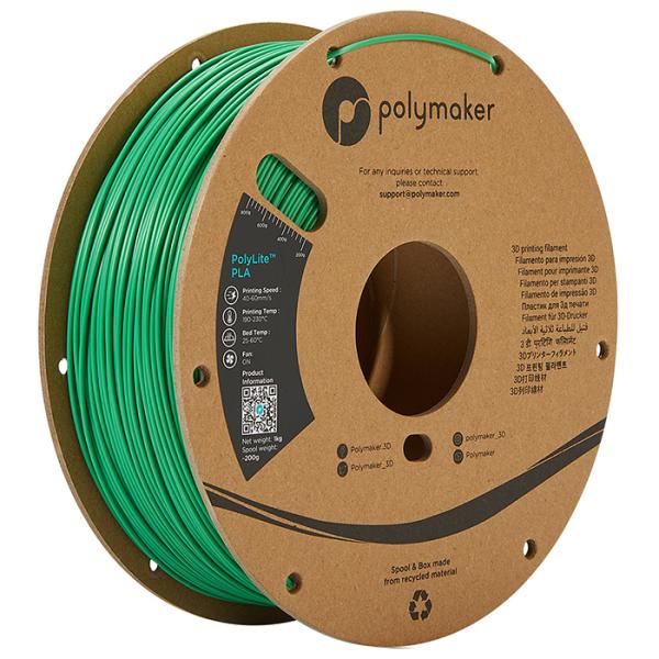 Polymaker PolyLite PLA フィラメント (1.75mm, 1kg) Green グリーン 3Dプリンター用 PA02006 ポリメーカー 爆買