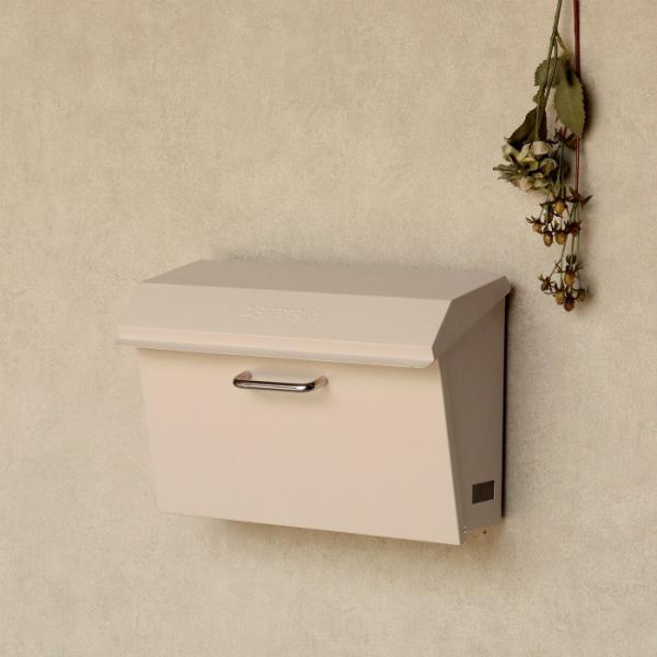 MOJYU 郵便ポスト 壁掛けタイプ Dafne ダフネ レターパックライト・ゆうパケットポスト投函可 WM-119 クリーム レターパックライト・ゆうパケットポスト投函可 鉄製 ガルバナイズド処理 壁掛けポスト 郵便受け 爆買