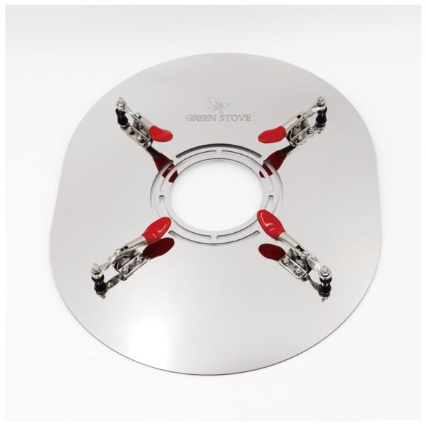 【MPS-02 / MPS-01 / Hori3 / MINIpro専用パーツ】穴加工無し防熱リングGreenStove MPS-02 / MPS-01 / Hori3 / MINIpro専用の穴加工無し防熱リング（6、7cm径の煙突適用）...