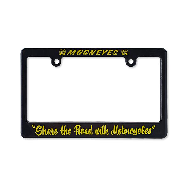 Black License Frame for Motorcycle"Share The Road with Motorcycle"モーターサイクル ブラック ライセンス フレームシェア ザ ロード ウィズ モーターサイクル126cc UP...