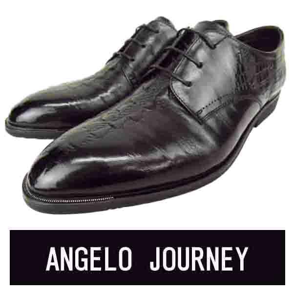 ■定価／￥20000＋税■品質／牛革■カラー／黒（ブラック）■サイズ／【27cm】■ブランド／ANGELO JOURNEY（アンジェロ ジャーニー）　正規ライセンス品■（株）アンジェロジャパン／新品■モニターにより色等のイメージが若干違って...