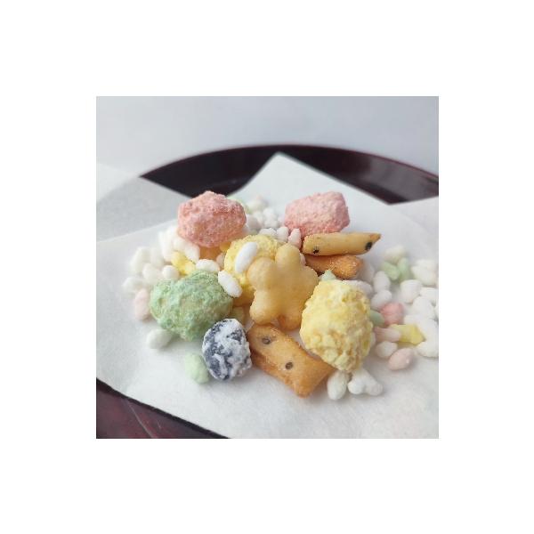 ＜原材料＞砂糖（国内製造）餅米（国産）、黒大豆　水あめ　醤油（小麦・大豆を含む）植物油脂　胡麻　食塩　昆布だし　みりん、/着色料（クチナシ　紅黄花　紅麹）調味料（アミノ酸等）乳化剤（大豆由来）内容量　150g賞味期限　製造日より６０日保存方...