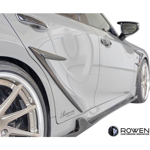 【 商品内容 】レクサス IS500 F-SPORT Performance 5BA-USE30 (2022.08-) ROWEN サイドボディーエクステンション 左右 カーボン CARBON ロエン ロウェン エアロ パーツ カスタム 外...