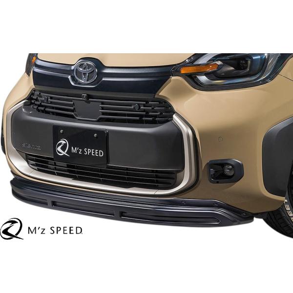 【商品内容】トヨタ 10 シエンタ (2022/8-) M'z SPEED CROSS LINE フロントバンパーガード (カーボン柄ブラック) AES エムズスピード エアロ パーツ カスタム エクステリア 部品 外装 改造 社外 本物 ...
