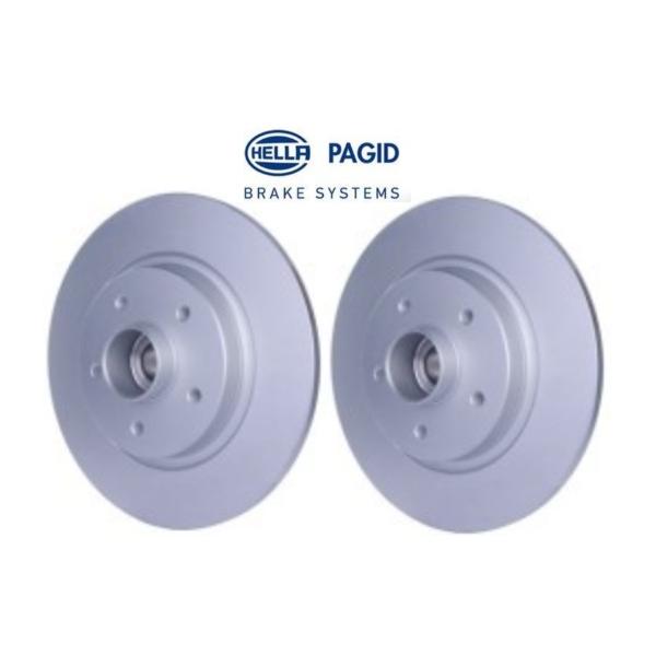 ルノー カングー KW（ 2008y- ) HELLA  PAGID リア ブレーキローター ディスクローター ベンチレーテッドディスク 左右 ( 274mm ) ベアリング付 OEM パーツ 補修 432023939R 402024076...