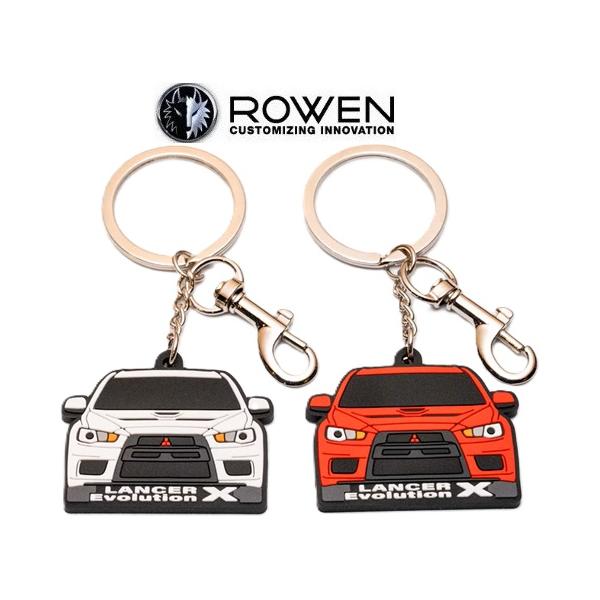 ROWEN LANCER EVOLUTION 10 Rubber Keyring 8MIR005 キーホルダー ラバーキーリング 愛車のキー かわいい おしゃれ 東京オートサロン 大人気 プレゼント ランサーエボリューション10 ランエボ1...