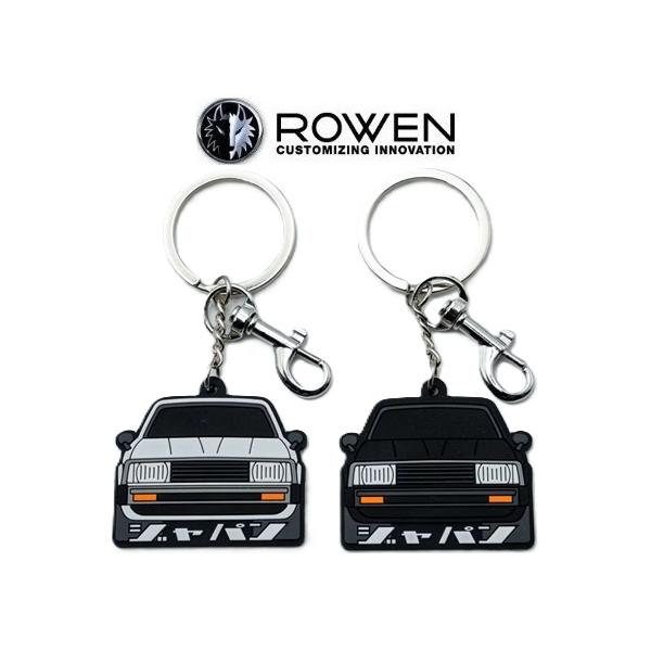 ROWEN SKYLINE JAPAN 後期 Rubber Keyring 8NR004 キーホルダー ラバーキーリング 愛車のキー かわいい おしゃれ 東京オートサロン 大人気 プレゼント スカイライン ホワイト 8NR004-WH ブラ...