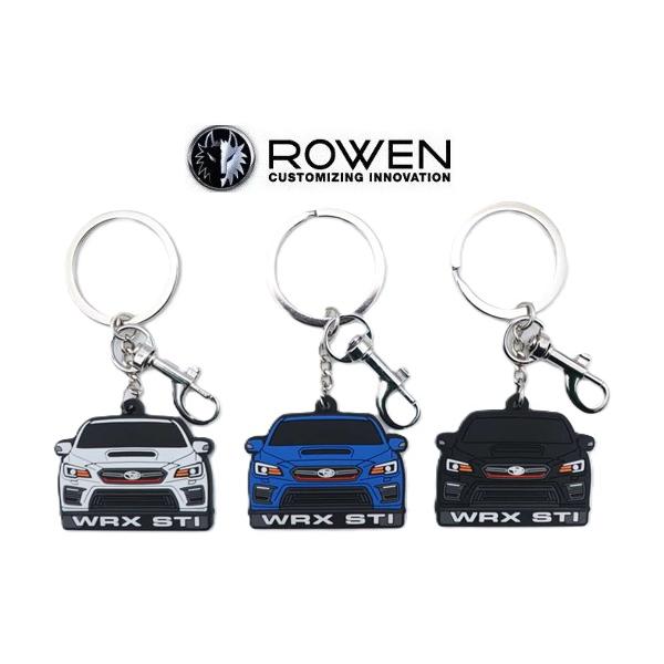 ROWEN WRX STI Rubber Keyring 8SUR004 キーホルダー ラバーキーリング 愛車のキー かわいい おしゃれ 東京オートサロン 大人気 プレゼント ホワイト 8SUR004-WH ブルー 8SUR004-BL ブ...