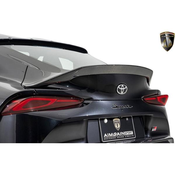 【商品内容】トヨタ A90 A91 GRスープラ GR SUPRA RZ SZ-R SZ (2019.15-) AIMGAIN SPORT V2 トランクスポイラー FRP 未塗装 エイムゲイン エアロ パーツ キット カスタム 改造 外装...