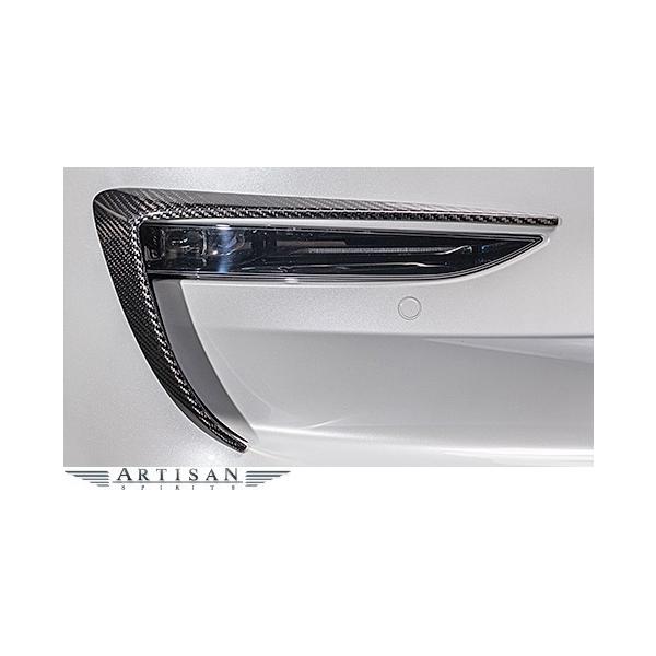 【商品内容】〇 テスラ モデル3 ZAA-3L23P (2019y-) ARTISAN SPIRITS フロントバンパーガーニッシュ 左右 ／／ FRP 未塗装 アーティシャンスピリッツ アーテシャンスピリッツ エアロ パーツ 外装 TES...