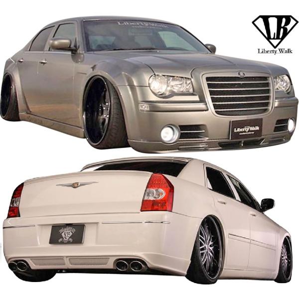【商品内容】〇 クライスラー 300 / 300C / SRT8 前期 後期 (2005y-2010y) LB★PERFORMANCE エアロキット 2点／／ FRP 未塗装 Liberty Walk リバティーウォーク リバティウォーク ...
