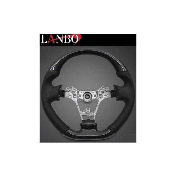 【商品内容】TOYOTA 160系 プロボックス ハイブリッド NSP160V NCP160V NCP165V NHP160V (H26.8月-) LANBO オリジナル ガングリップ コンビ ステアリング ハンドル (黒木目調) ランボ ...