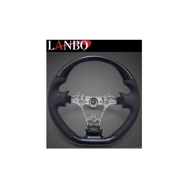 【商品内容】TOYOTA 160系 プロボックス ハイブリッド NSP160V NCP160V NCP165V NHP160V (H26.8月-) LANBO オリジナル ガングリップ コンビ ステアリング ハンドル (ピアノブラック) ラ...