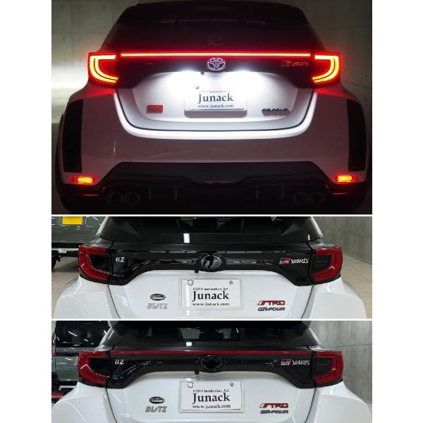 【商品内容】トヨタ GRヤリス MXPA12 GXPA16 (2020.01-2024.02) Junack LEDZARD リ・ザード TC LED テール イルミネーション ジュナック 社外 パーツ 部品 外装 カスタム ドレスアップ ...