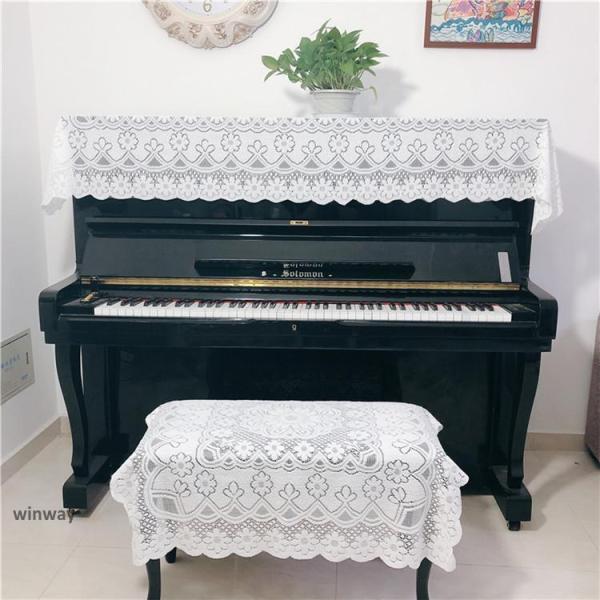 生産国：中国素材：ポリエステルサイズ：90*200CM　椅子カバー　90*90CMセット内容：ピアノカバー+椅子カバーピアノカバー アップライト トップカバー ピアノ シンプル  欧式 洋風 ピアノカバー 椅子カバー レース ハーフ サイズ...