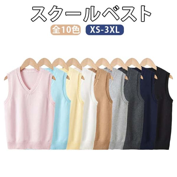 すっきりとしたvネックデザインで、シャツやブラウスとの重ね着にぴったりの一枚です。無地で着回しやすく、通学スタイルはもちろん、通勤やカジュアルコーデにも幅広く活躍します。ゆったりとしたシルエットで動きやすく、快適な着心地を実現。柔らかなニッ...