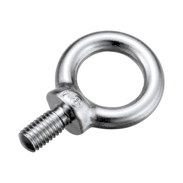 連結金具アイボルト【M10】（鍛造：ミリねじ）です。メーカー：浅野金属工業社品名：アイボルト素材：材質：SUS304[サイズ]サイズ(mm):10d(mm):8L1(mm):41.5L2(mm):18D(mm):25ねじ径(mm):M10重...