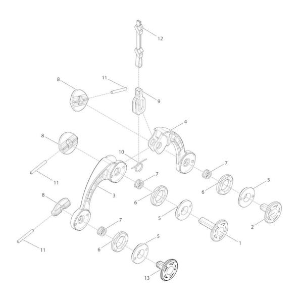 【第一精工】 ノットアシスト2.0　ダークアースのパーツNo.2です。【発送方法】通常配送宅配便：対応メール便：不可