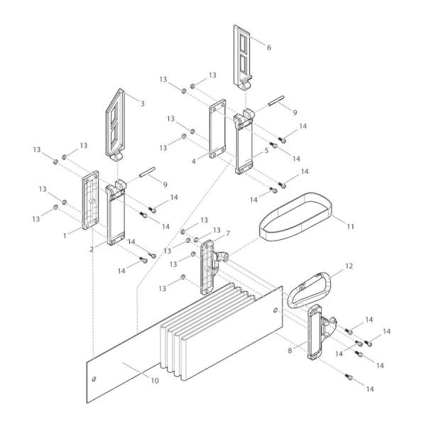 【第一精工】 ノギスケール　125ホワイトのパーツNo.7です。【発送方法】通常配送宅配便：対応メール便：不可