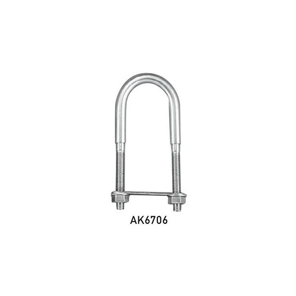 Ｕボルトです。メーカー：浅野金属工業品名：Ｕボルトサイズ(mm):150*48d(mm):12L(mm):150L1(mm):75L2(mm):65B(mm):48ねじ径(mm):M10重量(g):260納期の目安：毎週火曜日午前10:00...