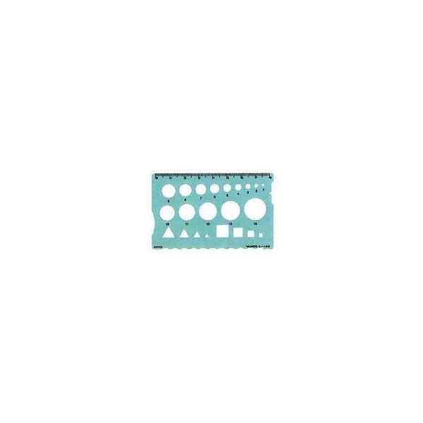 ●携帯用に便利なカードサイズのテンプレートです。 ●色：グリーン　片つや片マット ●材質：対衝撃アクリル樹脂（PMMA） ■0.5ｍｍシャープペンシル専用 ■サイズ：54×86×0.6(mm) クロネコメール便対応可能 ※在庫状況により営業...