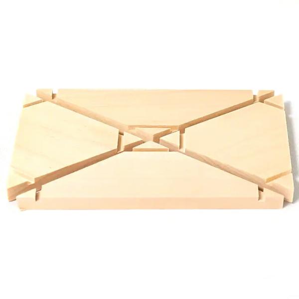 ■商品名 板締絞り器 三角形■材質　イエローポプラ■セット内容正三角形 (1辺8.5×厚1cm)×2二等辺三角形 (底辺15×高さ4.4x厚1cm)×2■ポスト投函配送詳細 4個までOK！■ポスト投函配送の注意事項 代引き・日時指定不可、補...