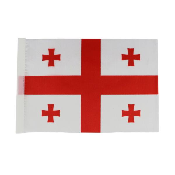 【商品説明】 スポーツ観戦の応援グッズやお部屋に飾るインテリアとしてもおすすめです。持ち手棒付きで手持ちにピッタリなサイズです！持ち手棒と旗は取り外し可能！■商品名 世界の国旗（約21×14cm）サ行国 ：ジョージア■サイズ ※表記のサイズ...