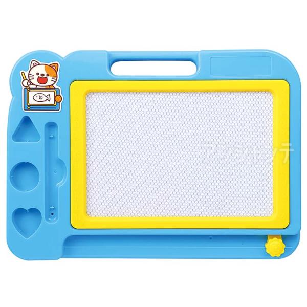 【商品説明】 ペンやスタンプを使ってカラフルな絵をかける！レバーを動かすとかいた絵や文字を簡単に消すことができます。専用ポケットに収納できるマグネットペン付き！■商品名 おえかきボード カラフル■サイズ(約)　272×195×18mm■材質...