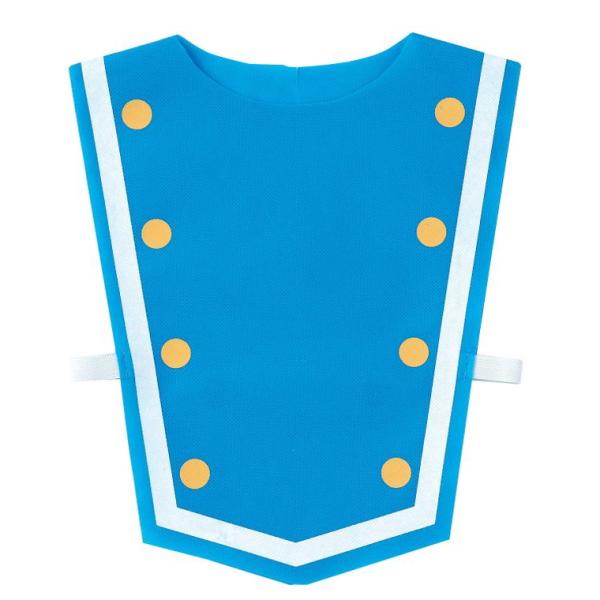 【商品説明】手作り不要！着るだけでマーチングバンド衣装のできあがり！■商品名　マーチングバンド用衣装 青■サイズ(約)　365×300mm■内容　×1枚■材質　不織布、ゴムル■ポスト投函配送詳細 2個までOK！■ポスト投函配送の注意事項 代...