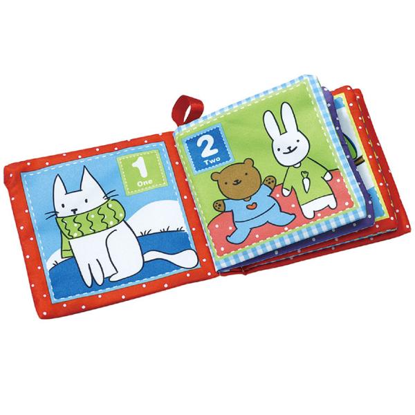 【商品説明】触るとカシャカシャ音が鳴るバスブックで数字の学習！フックにかけられる！■商品名　カシャカシャ布絵本(数字)■サイズ(約)　100×100×厚20mm、12ページ包装サイズ：100×100×20mm■材質　ナイロン、ポリウレタン、...