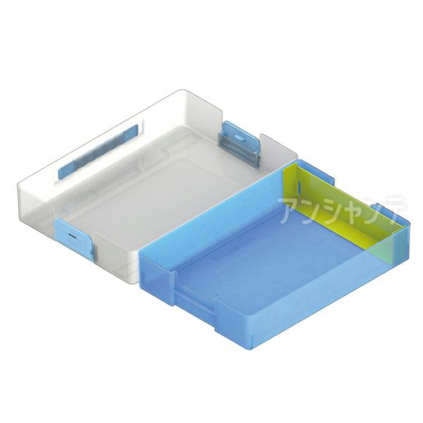 【商品説明】  仕切り・ロック・持ち手が付いた便利なおどうぐばこです。中が仕切られているため、文具や小物をすっきり整理できます。積み重ねや持ち運びも便利です。透明素材を使用しているので中身が確認しやすく、名前シール付きで管理もしやすくなって...