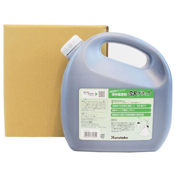 ■商品名　液体融雪剤 SRブラック 3L■サイズ本体：W220mm×D95mm×H240mm■重量(約)  3.6kg■容量 3L■主成分 カーボンブラック、水■pH 中性域5.4〜6.5（原液）■備考※画像は閲覧環境により実際のお色と異な...