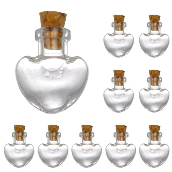 ■サイズ 全長(約)25×20mm　：口径(約)Φ6mm■素材 ガラス・コルク ■セット内容 ×10画像はイメージです。同じサイズの商品が10個届きます。■備考 ※お使いのPC状況によって実際のお色と見え方が異なる場合がございます。検索ワー...