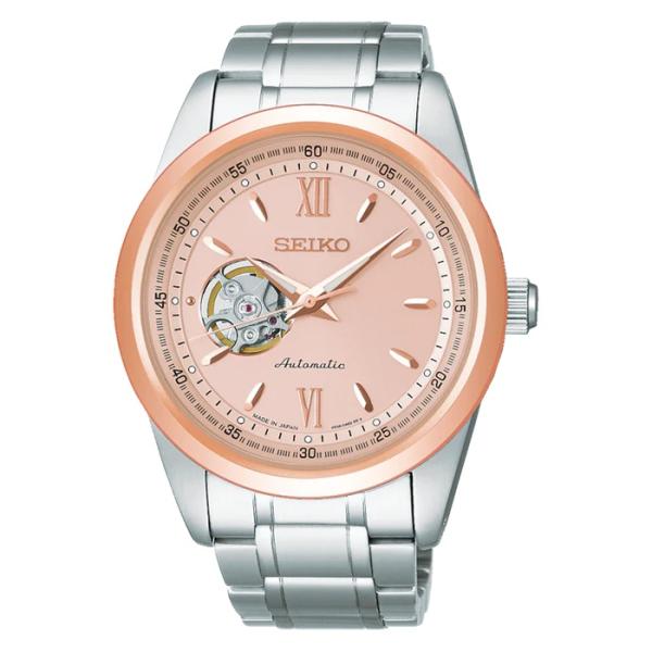 【発売日：2026年01月09日】当店は、セイコー ウオッチ 正規取扱店ですやわらかく揺れる水面に、ふんわりと咲く八重桜が映り、淡い光とともに幻想的な風景を描き出す。そんな春の情景をダイヤルに閉じ込めました。桜の花びらを思わせる繊細なインデ...