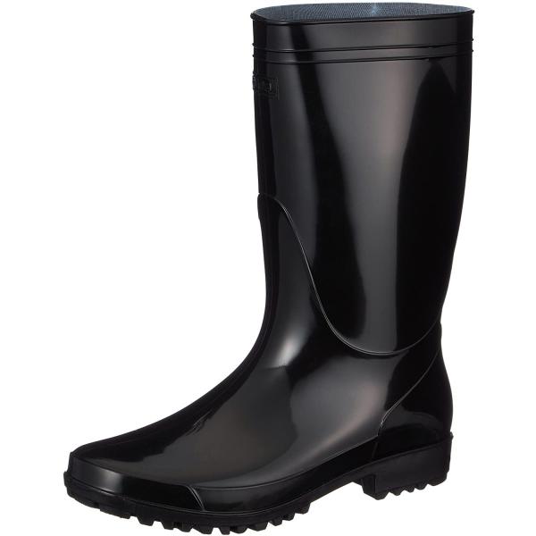 《商品詳細》靴幅: 3Eメイン素材: PVCソール素材または裏地: ゴムヒールの高さ: 3 cmブーツ筒まわり: 41 cmソールの厚さ:1.5cm ■軽くてしなやかで、使い勝手がいい■塩ビ製の黒長靴