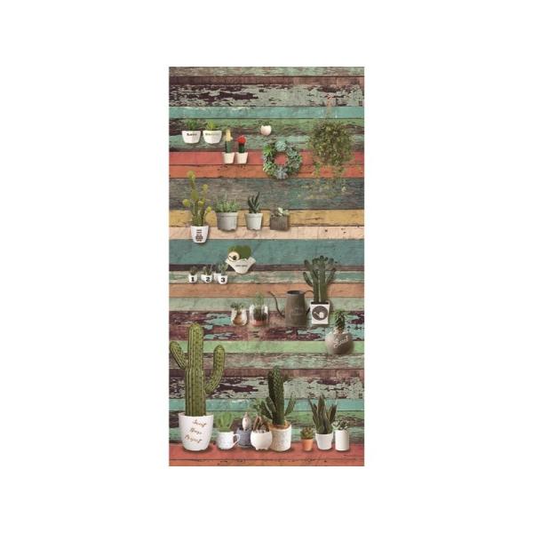 ●商品サイズ：幅85×高さ180cm●ポリエステル100％●のれんや間仕切りとしてもご使用していただけるオールマイティーな商品です●中央部分にミシン目より、任意の長さでハサミなどで切れ目を入れてご使用ください●上下竿通しがついているのでテン...