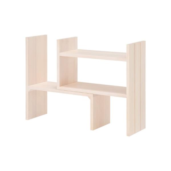 場所に合わせて伸縮可能なスパイスラック。天然木のぬくもりを感じられます。ホワイトウォッシュ(約)幅40〜75.5×奥行16×高さ41cm主材:パイン 中国製