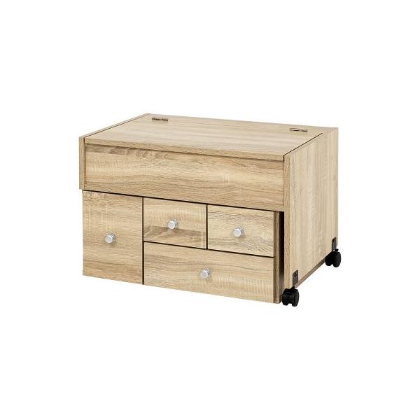 伸縮式なので置き場所によって横幅を変えられます。メイク道具や小物などたっぷり収納でき、コンセント付きなのでヘアアイロンも使用可能ナチュラル(約)幅63〜110×奥行40×高さ41/72cm■組立式■2口コンセント付■伸縮式主材:プリント紙化...