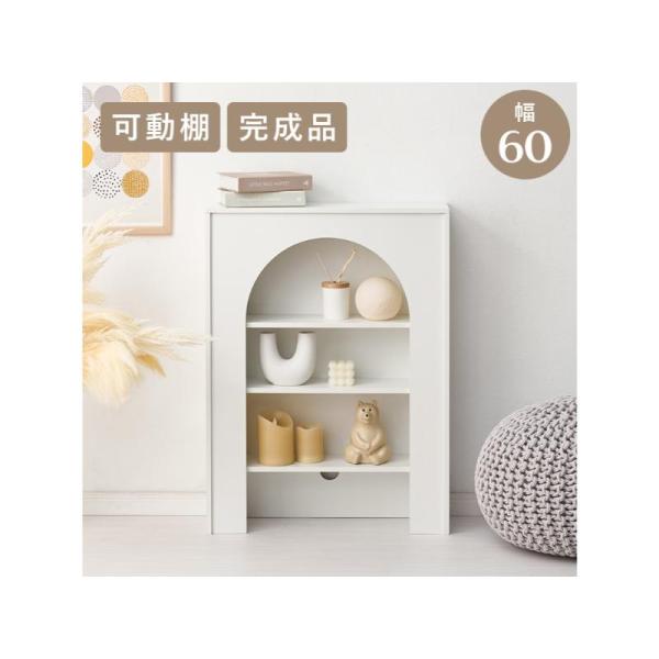 置くだけでお部屋がおしゃれになる、大人可愛いマントルピース型の収納ラック。コード穴があるのでライトやスピーカーも使用できます。ホワイト(約)幅60×奥行20×高さ80cm主材:合成樹脂化粧繊維板(メラミン樹脂) 中国製