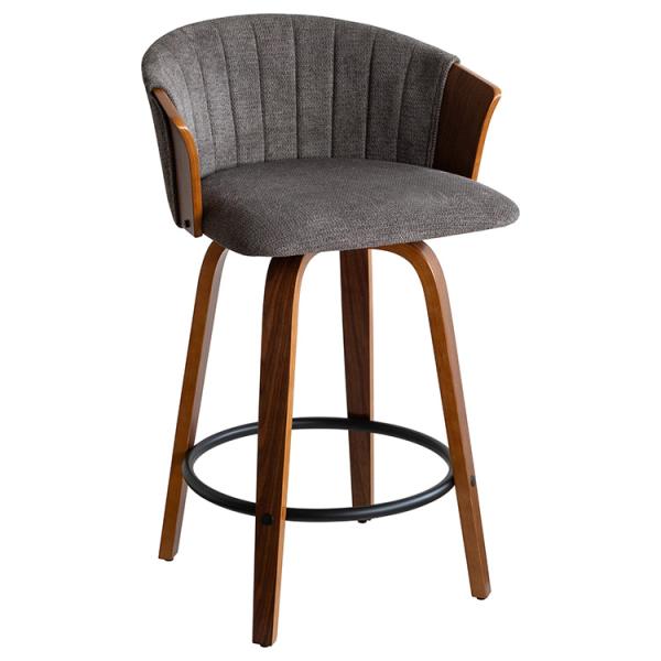 身体を包み込む背もたれと優しいファブリックが特徴のバーチェア『Litas（リータス）』。ゆったり座れる座面設計とリラックスできる背もたれ付きで快適。足置きと360度回転で立ち座りもラクラクです。組立式（約20分）張地：ポリエステル＆ナイロン...