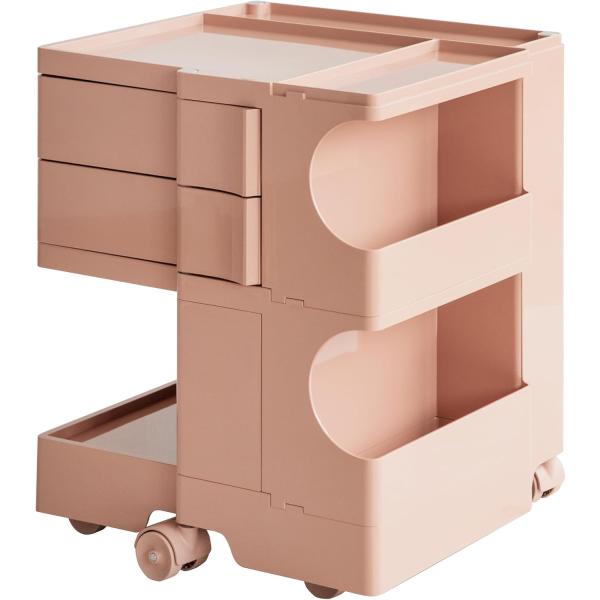 四面全てに収納スペースがある便利なトローリーワゴン『Pluna（プルーナ）』。丸みのある可愛いデザインが目を惹きます。180度回転するスライドトレイやポケット収納など、4種類の収納スペースがあり、リビングや寝室、デスクなど色々なシーンでマル...