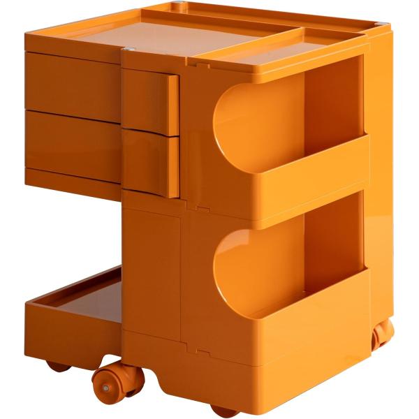 四面全てに収納スペースがある便利なトローリーワゴン『Pluna（プルーナ）』。丸みのある可愛いデザインが目を惹きます。180度回転するスライドトレイやポケット収納など、4種類の収納スペースがあり、リビングや寝室、デスクなど色々なシーンでマル...