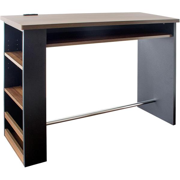 木目が美しいブラウンの天板と、側面のホワイトのコントラストが印象的なカウンターテーブル『Latte（ラテ）』。天板下には棚、側面にはラックがあり収納力もたっぷり♪キッチンで活躍まちがいなしです。さらに天板には２個口コンセント付きで使い勝手バ...